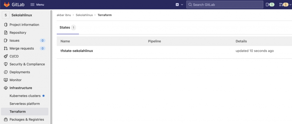 how to save terraform state in gitlab - Sekolah Linux